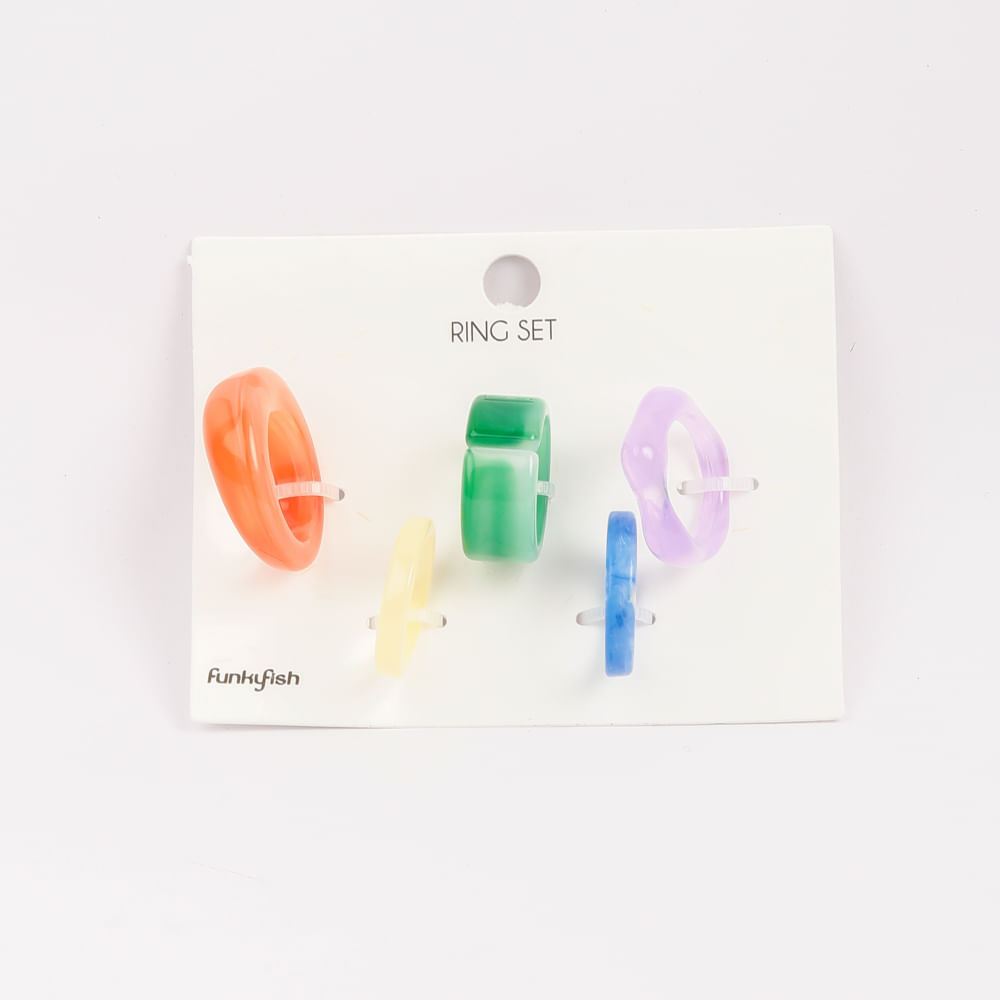 Set De Anillos Funky Fish Surtido 1634.A