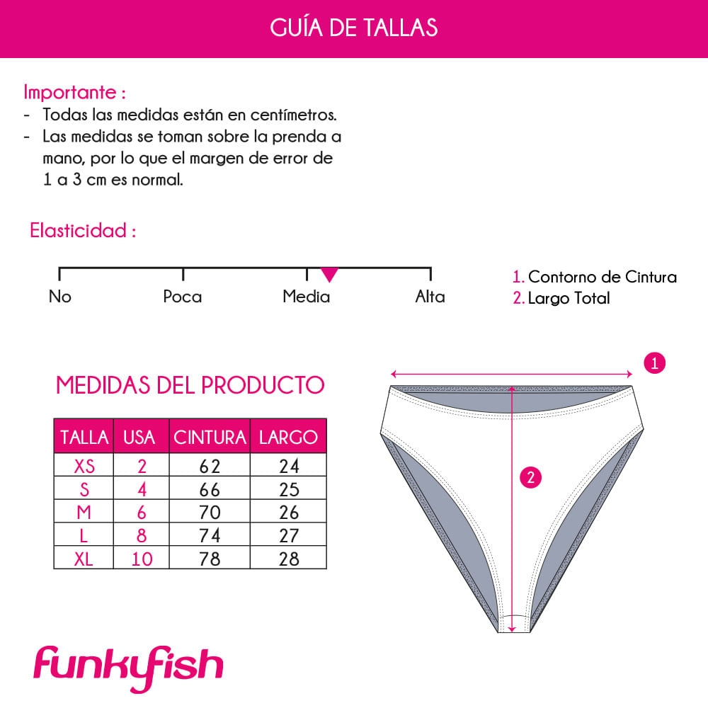 Bikini Parte Baja Funky Fish Rojo FI.U.194